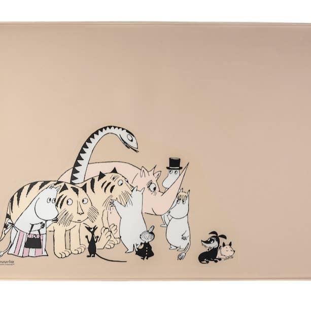 Muurla Moomin For Pets Silicone Mat Beige 60cm x 40cm - The Happy Toy Store